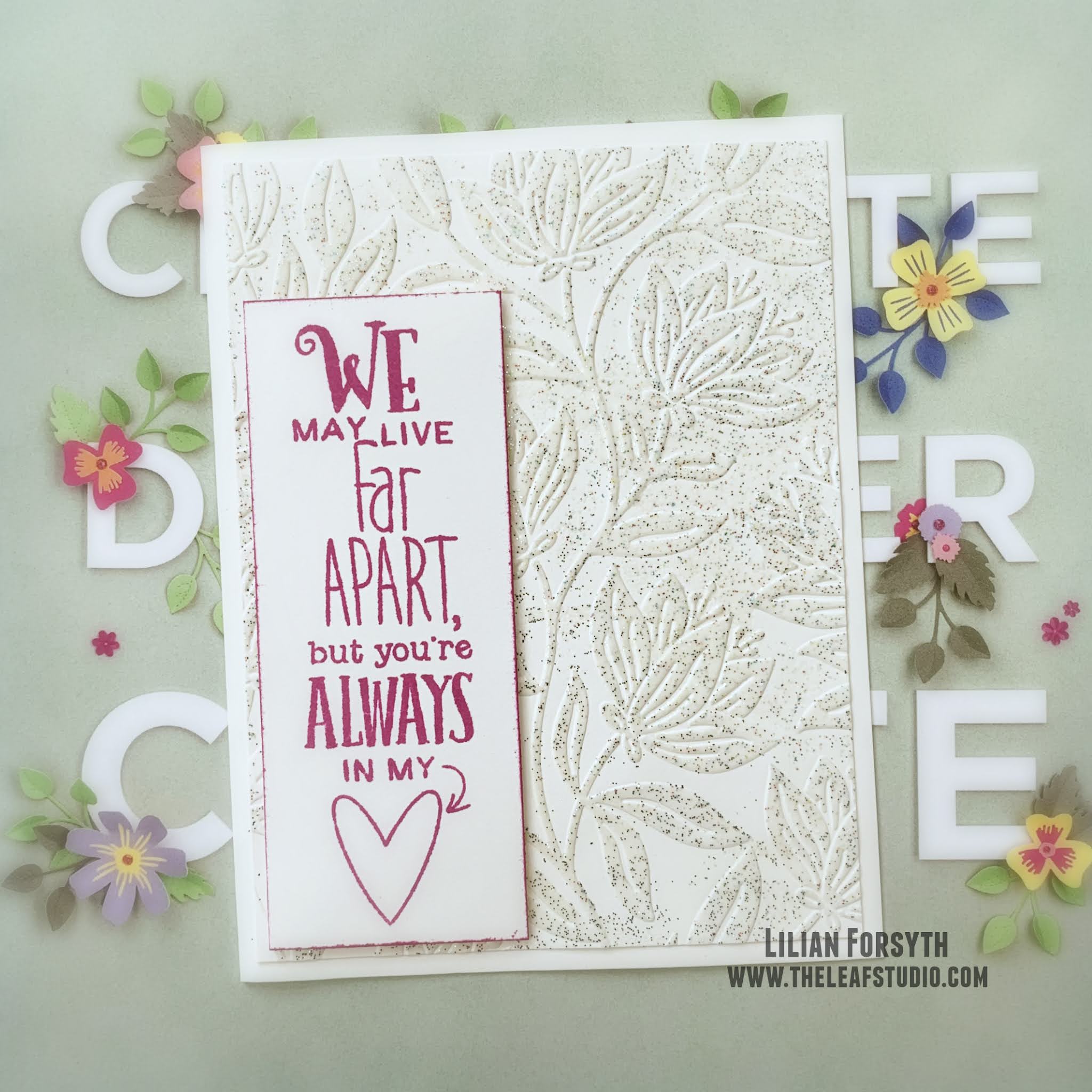 Heat Embossed Cards using Embossing Folders - The Leaf Studio
