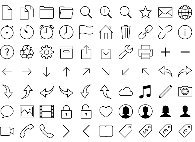 Iconos basados en iOS 7 en formato vectorial ~ WorldjamBlog