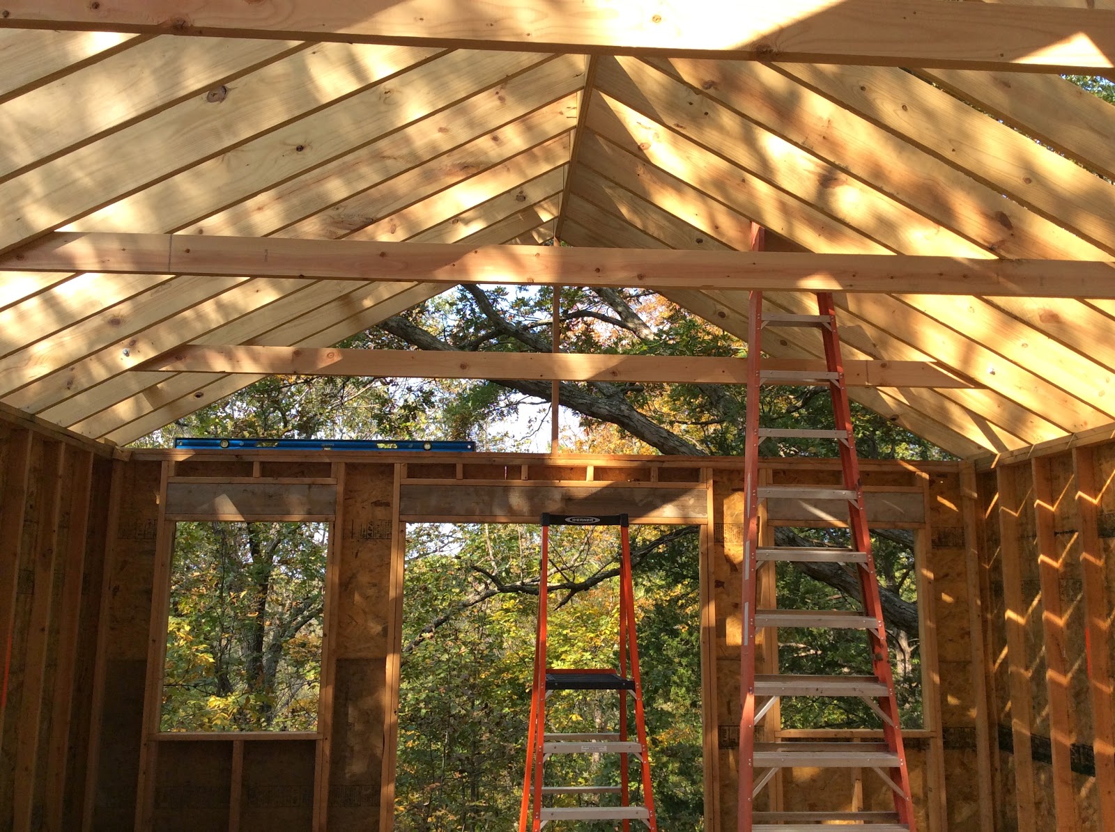 Ozarks Crescent Mural: Cathedral Ceiling Rafters