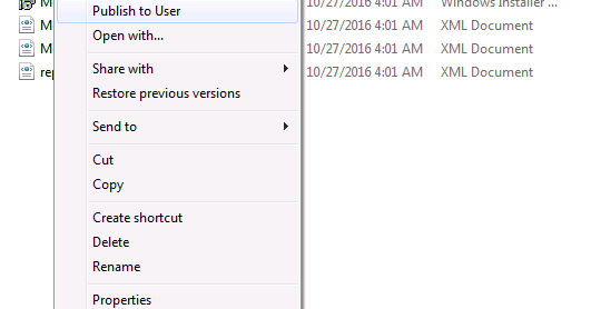 Right Click and Publish App-V Package along with Dynamic Configuration ...