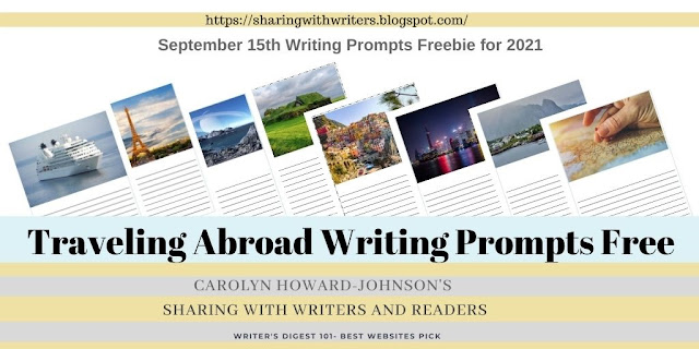 Traveling Abroad Writing Prompts for September 15, 2021 Freebie | Books ...