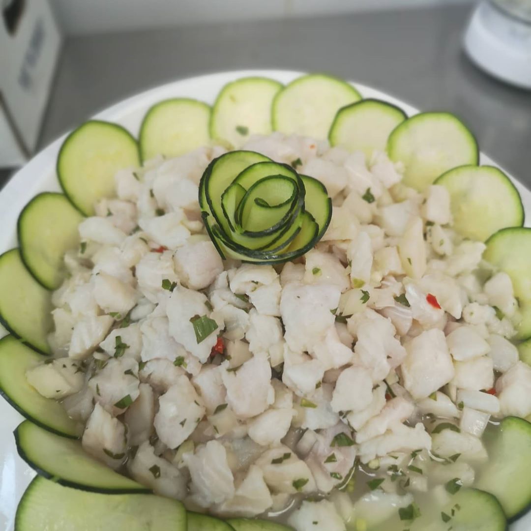 ceviche de corvina stilo panameño
