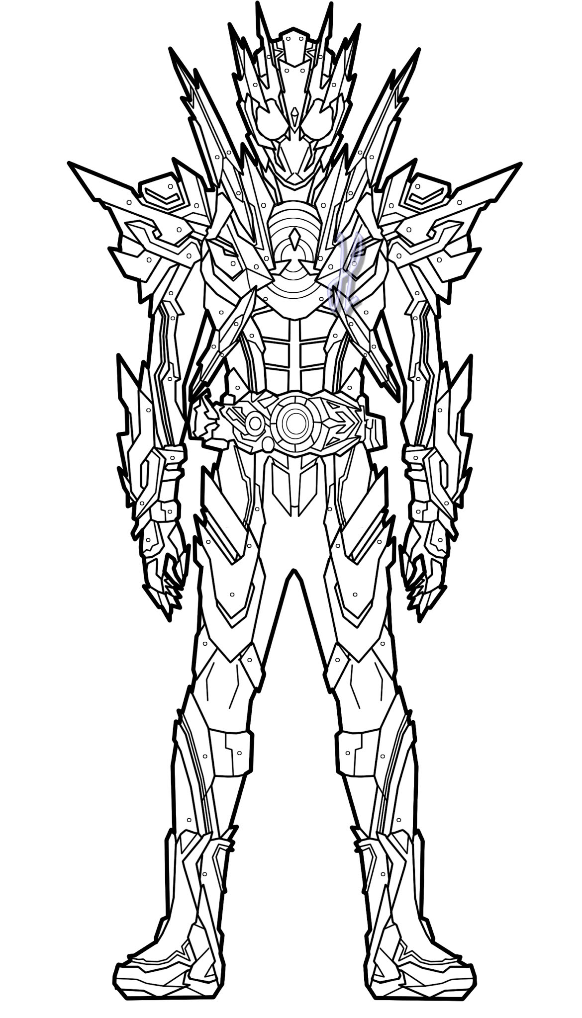 Sketsa Kamen Rider zero one ~ J-HOBY