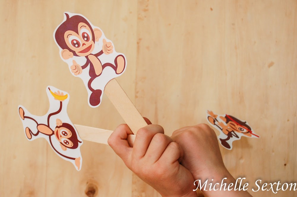 Free Printable Monkey Puppets | So Here's My Life...