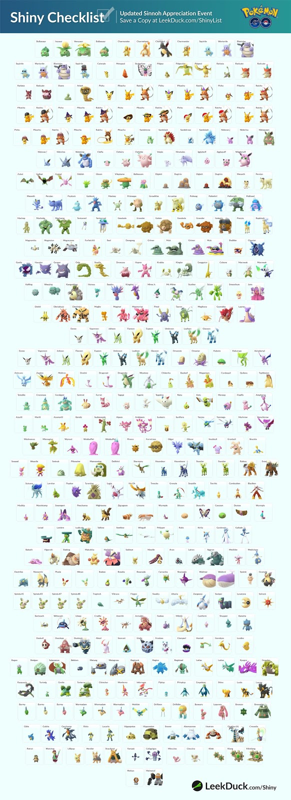 SHINY CHECKLIST