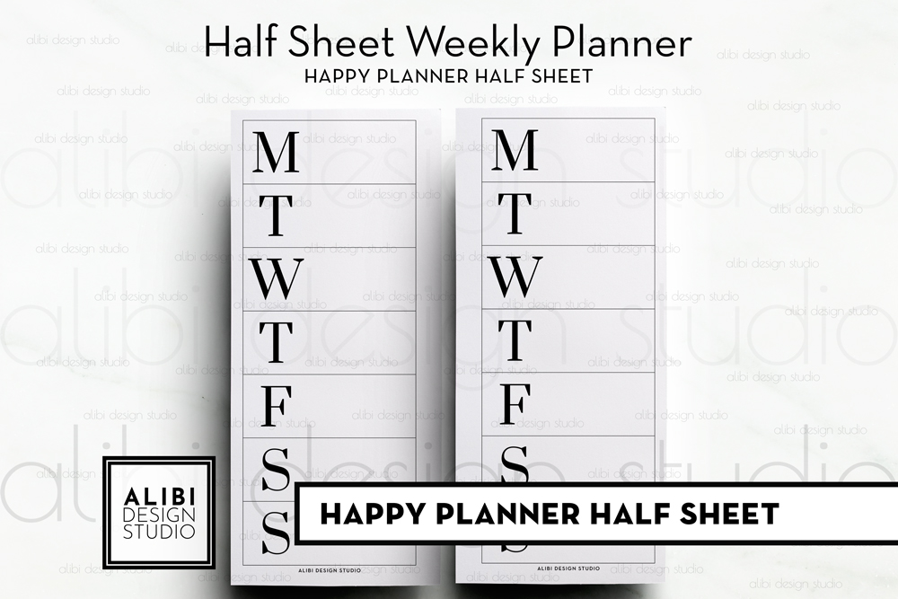 FREEBIE: Happy Planner & Happy Planner Half Sheet - Weekly Planner ...