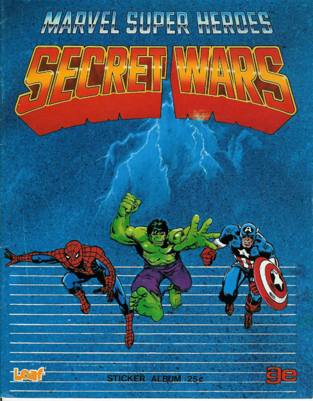 Marvel Comics of the 1980s: 1984 - Marvel Secret Wars Sticker Book