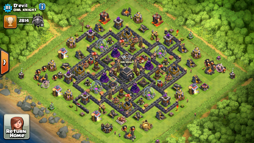 TH 9 Master League Defense Layout - COC Base Indo