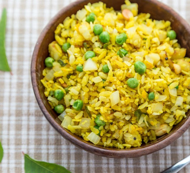 Potato & Peas Poha