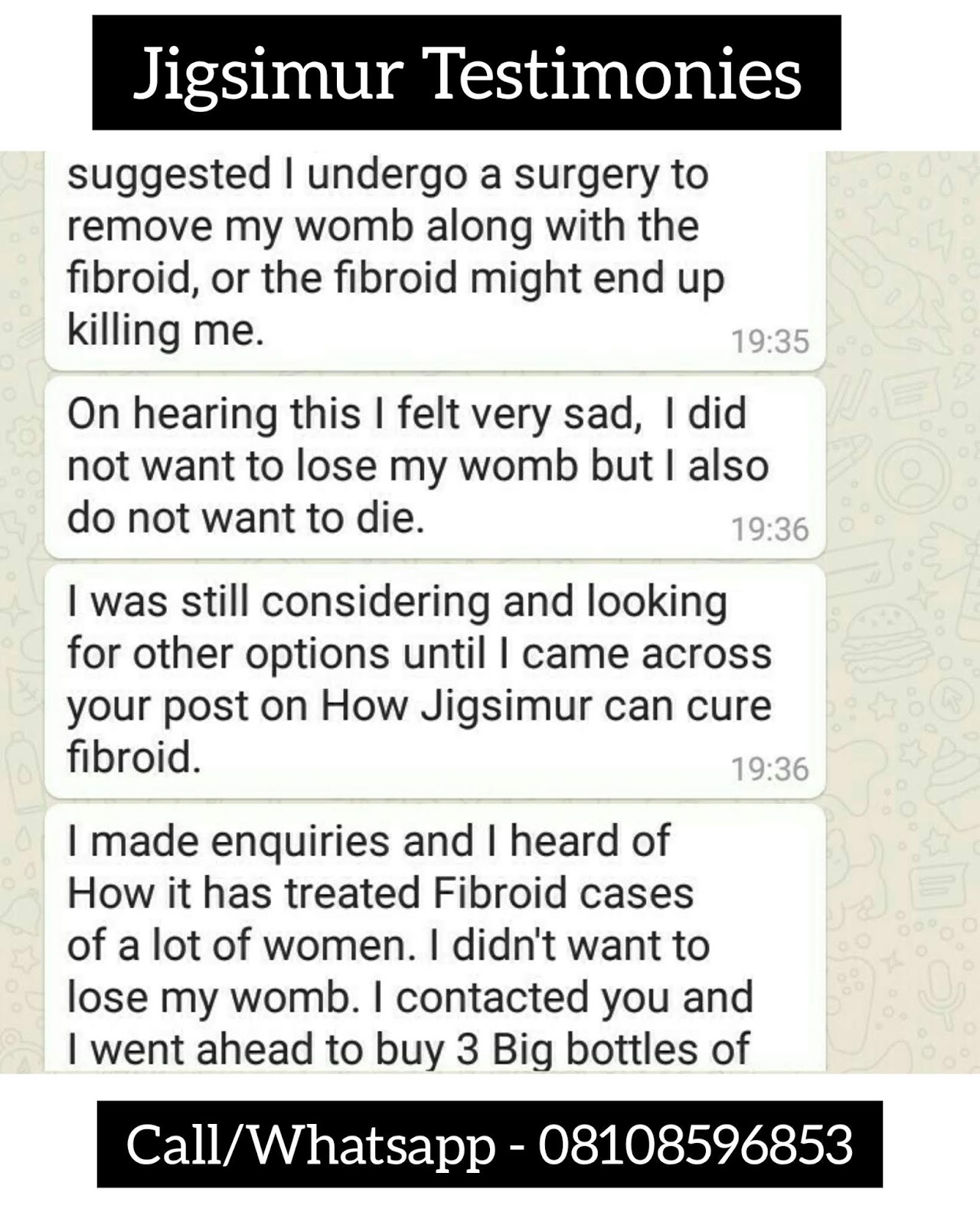 JIGSIMUR TESTIMONIES