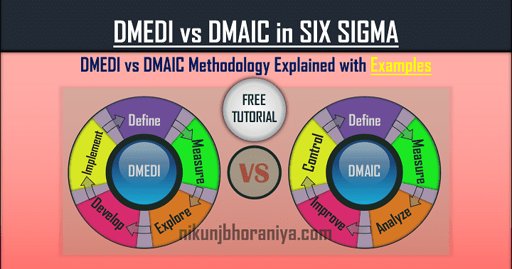 DMEDI vs DMAIC Methodology in Six Sigma