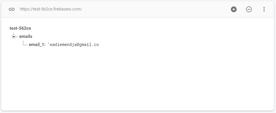 save, update and remove data on the web | Firebase Realtime Database