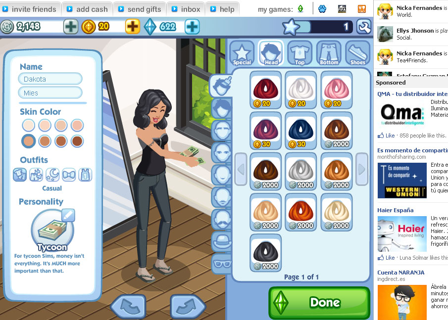 MELocotonyREGaliz: The Sims Social: ya activo el nuevo juego de Playfish