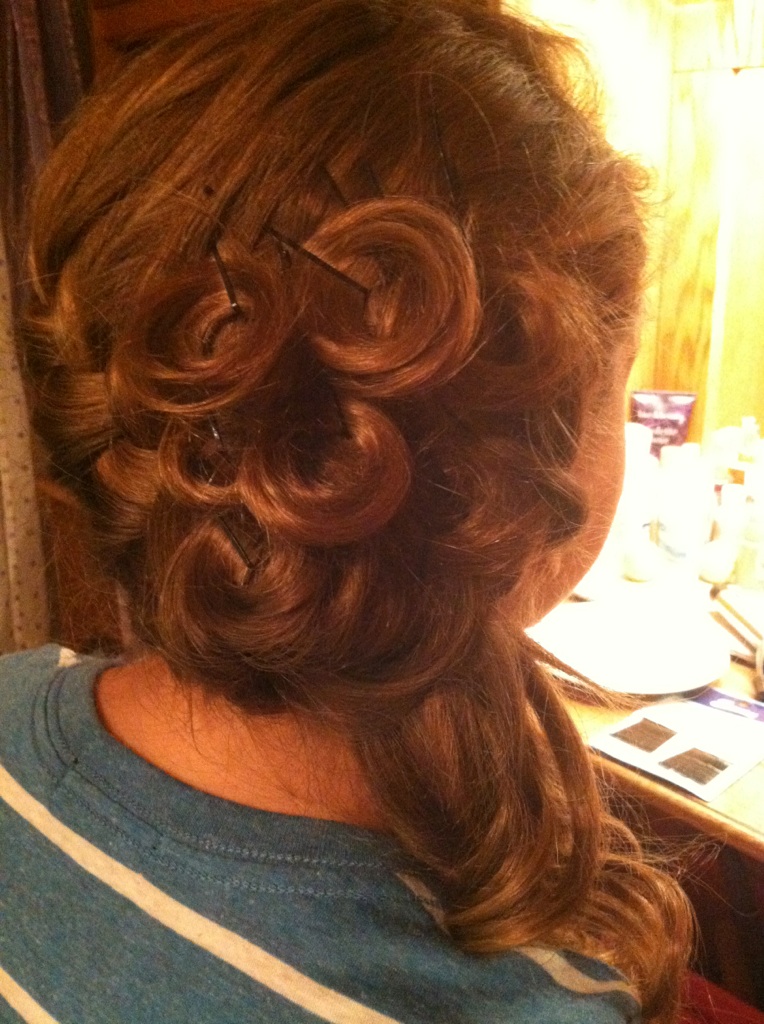 Jessica Bocanegra- Creative Hair: Pinned Up Diagonal French Braid ...