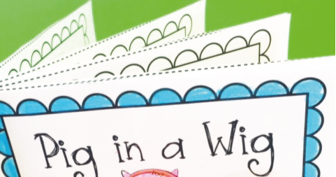 Pig in a Wig Printable Reader + Freebie | From the Pond