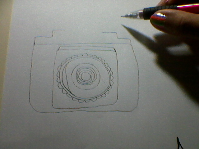 Desenhos das meninas mori: Como desenhar uma câmera fotográfica