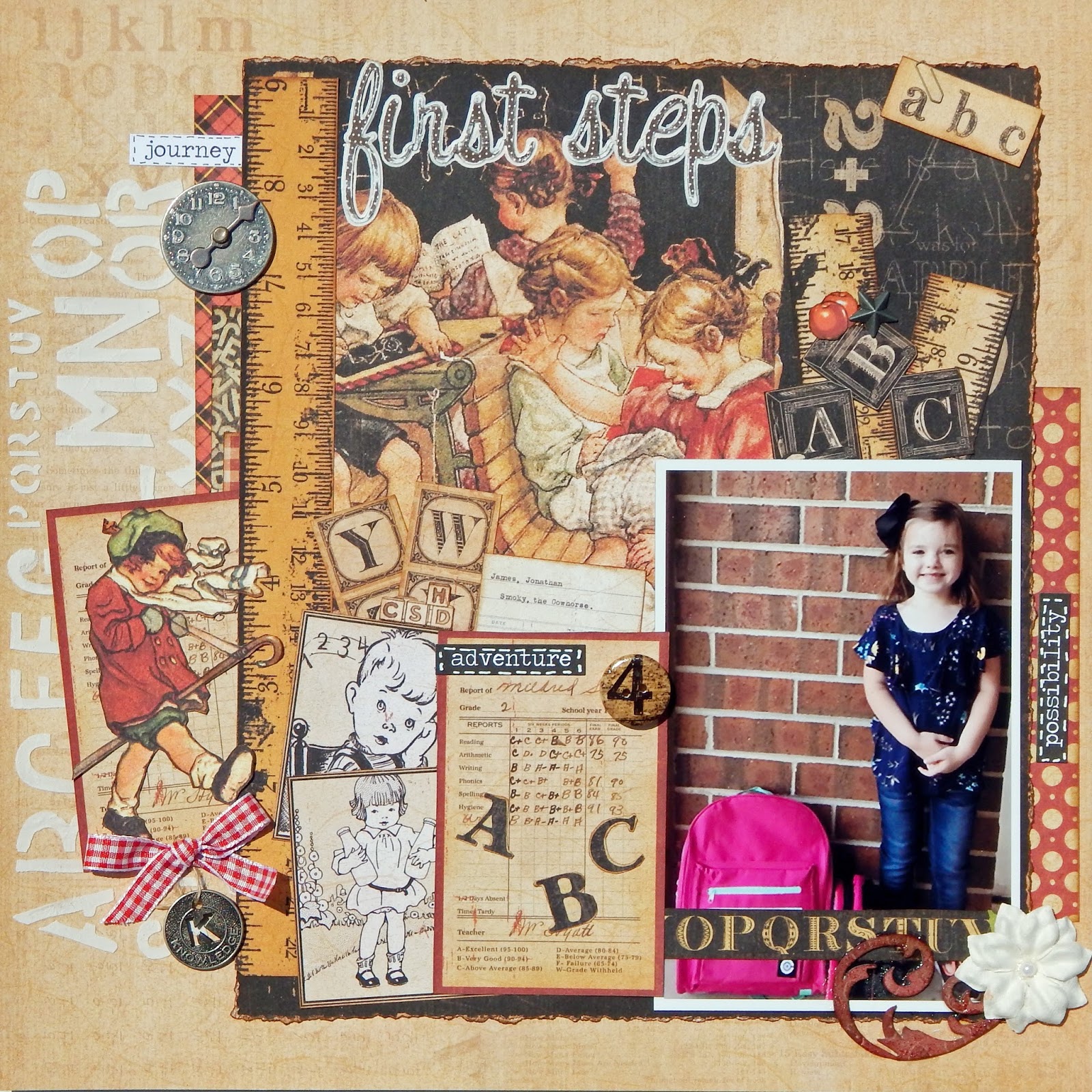 How Was Your First Day of School? ABC Primer by Graphic 45