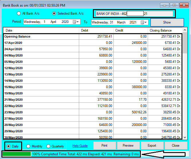 Bank Book Help Guide