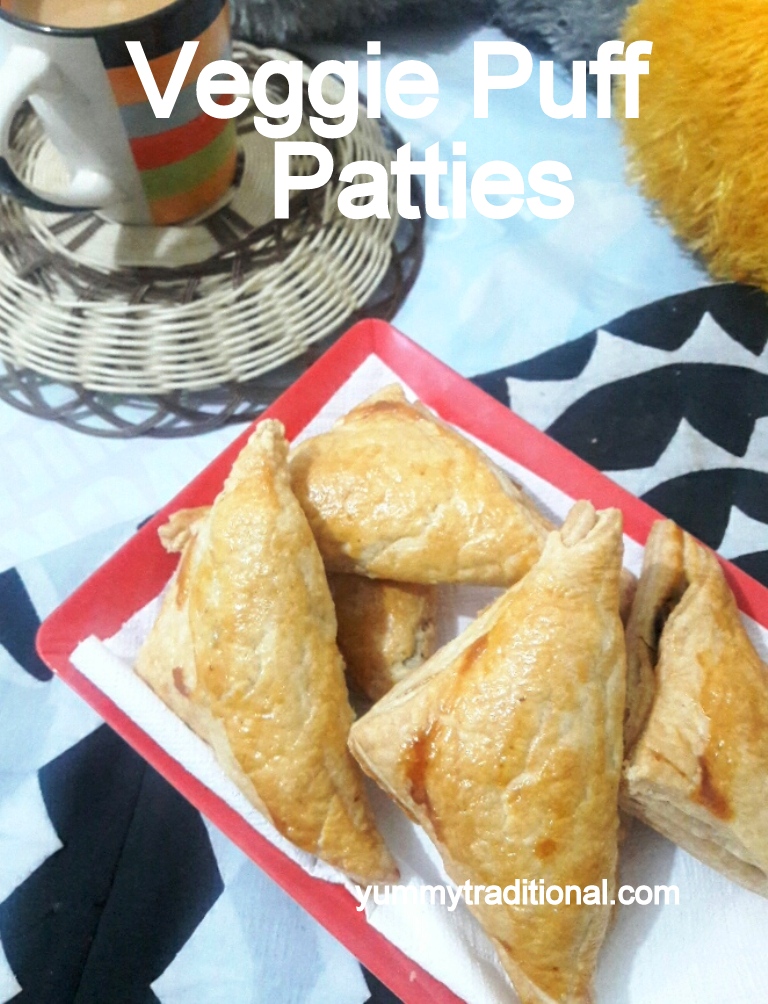 Veggie Puff Patties Recipe - Yummy Traditional