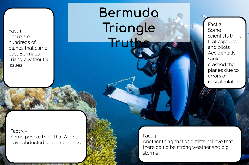 Bronson @ Pt England School: Bermuda Triangle facts