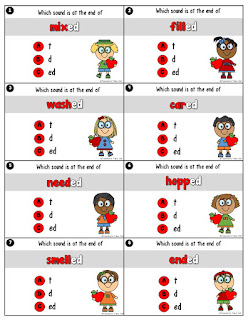 FREE Sounds for -ed (t-d-ed) Activity | Teacher's Take-Out