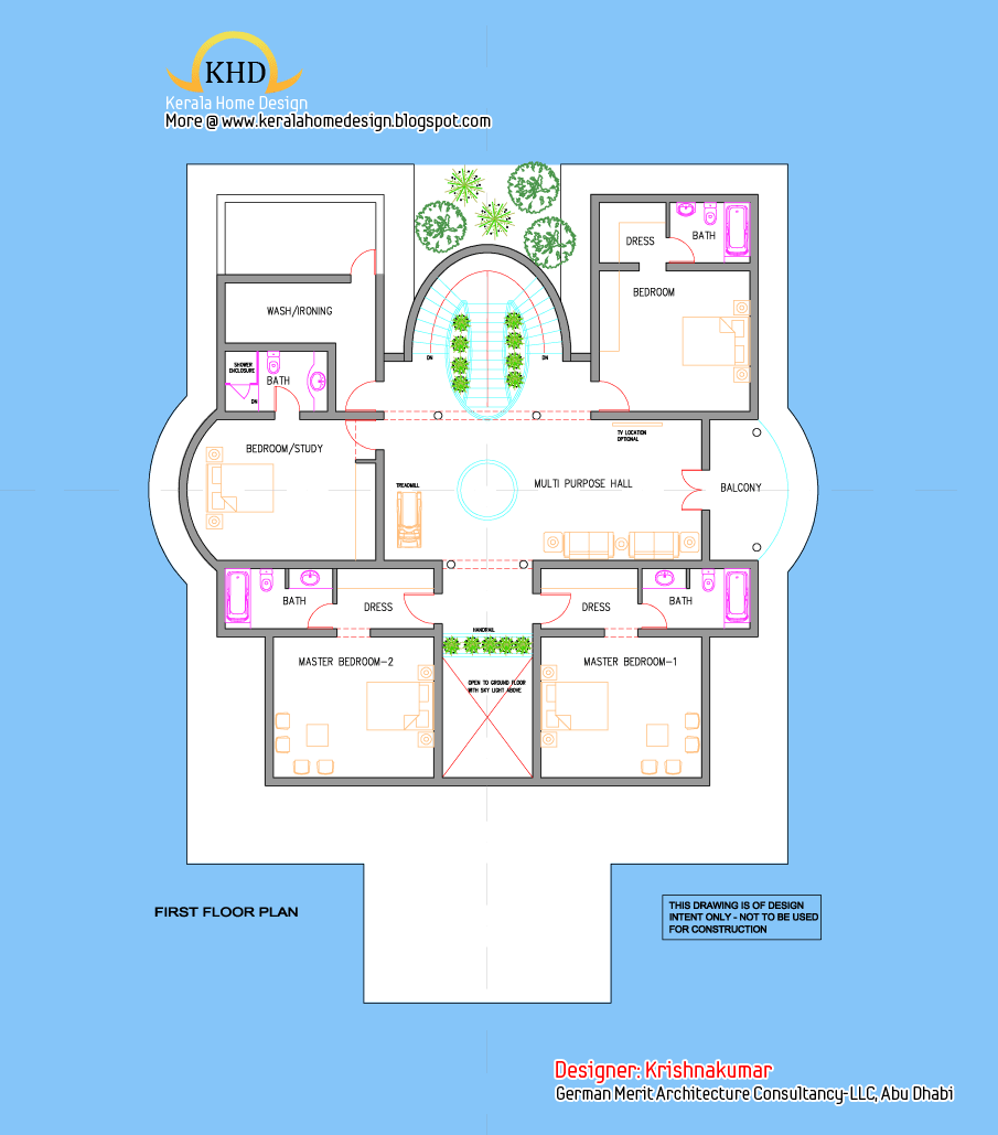 Villa Elevation and Floor Plan - 4900 Sq. Ft | home appliance