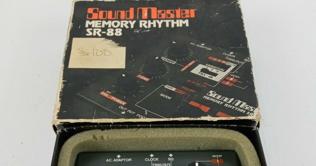 MATRIXSYNTH: Soundmaster sr-88 Memory Rhythm Analogue Drum Machine w ...
