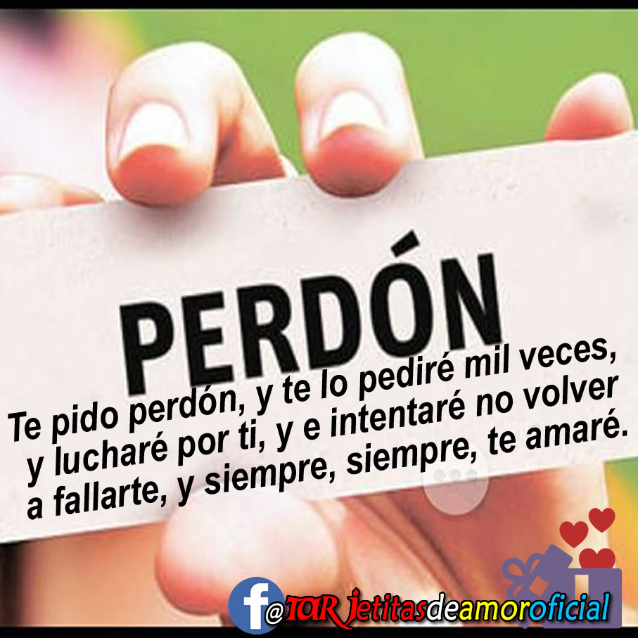 Perdóname ~ Tarjetitas