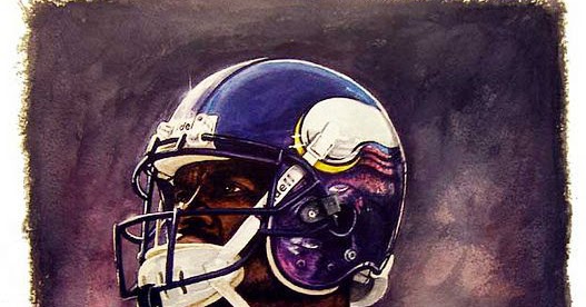 Pro Football Journal Presents: NFL Art: Adrian Peterson by Bruce Tatman
