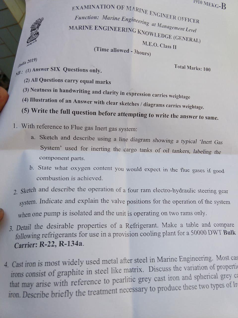 General 📓📚- MEO Class 2 Papers