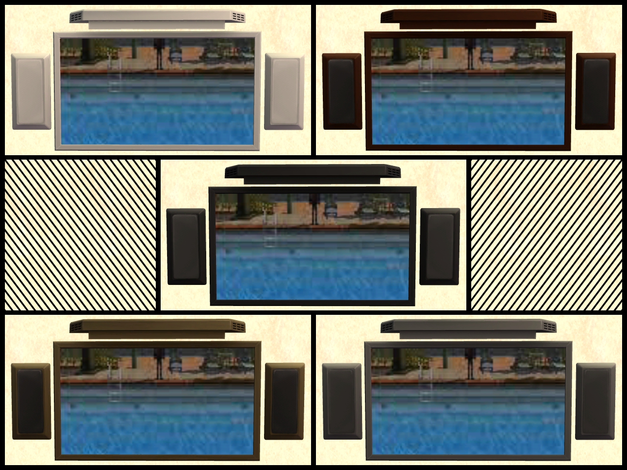 TheNinthWaveSims: The Sims 2 - The Sims 4 Movie Hangout TVs For The ...