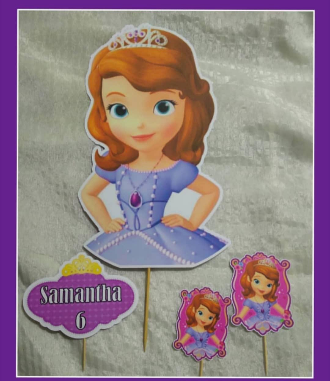 Topper Princesa Sofía Samantha 6 - Mis Toppers Tus Toppers