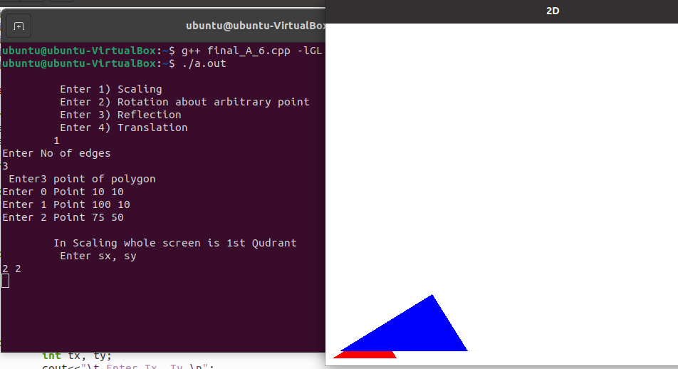 Assignment 6 2D Transformation