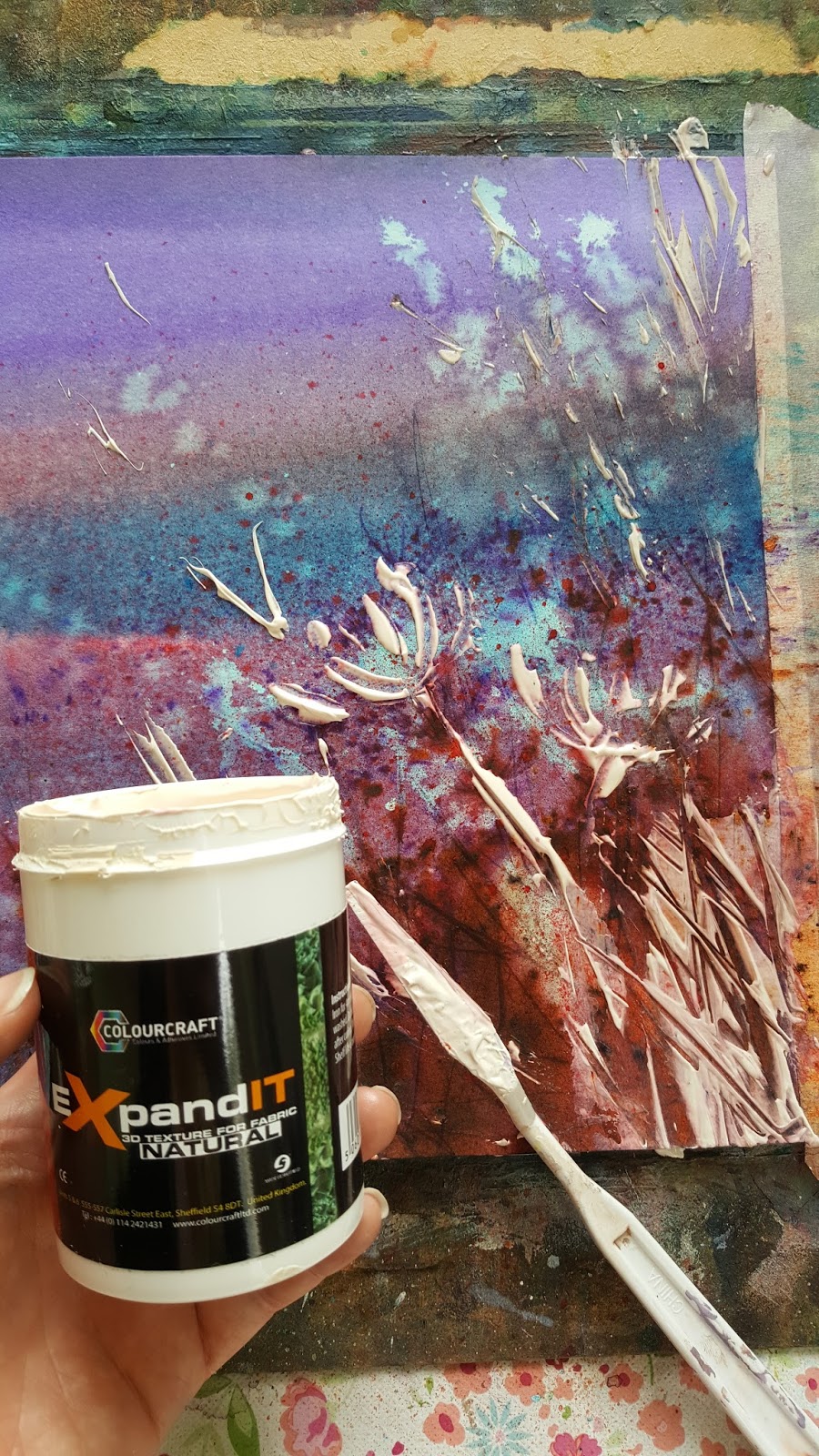 ColourCraft: Expandit texture in a Wintery landscape by Rebecca Yoxall