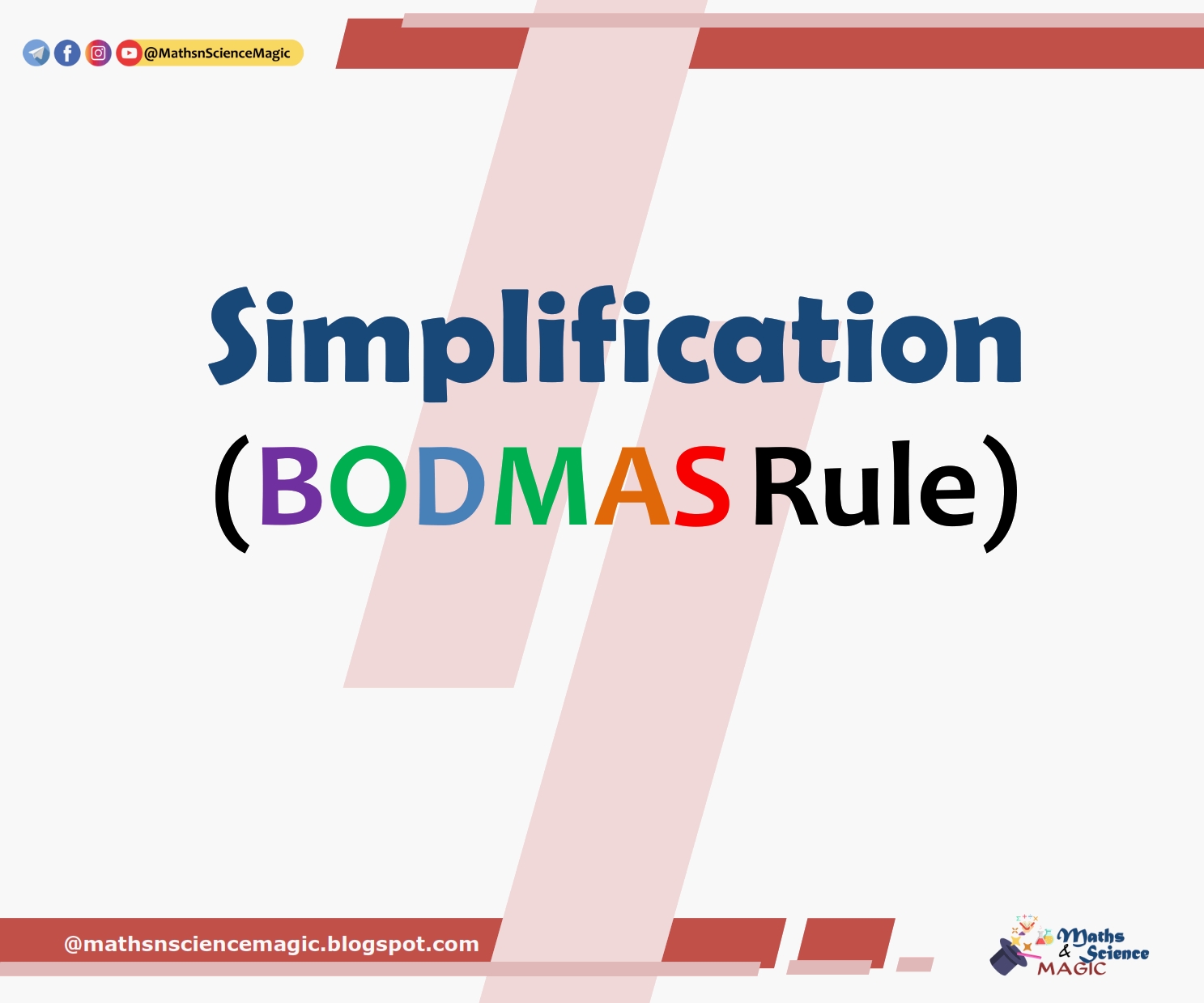 Learn BODMAS Rules: Fast and easy trick for Simplification ...