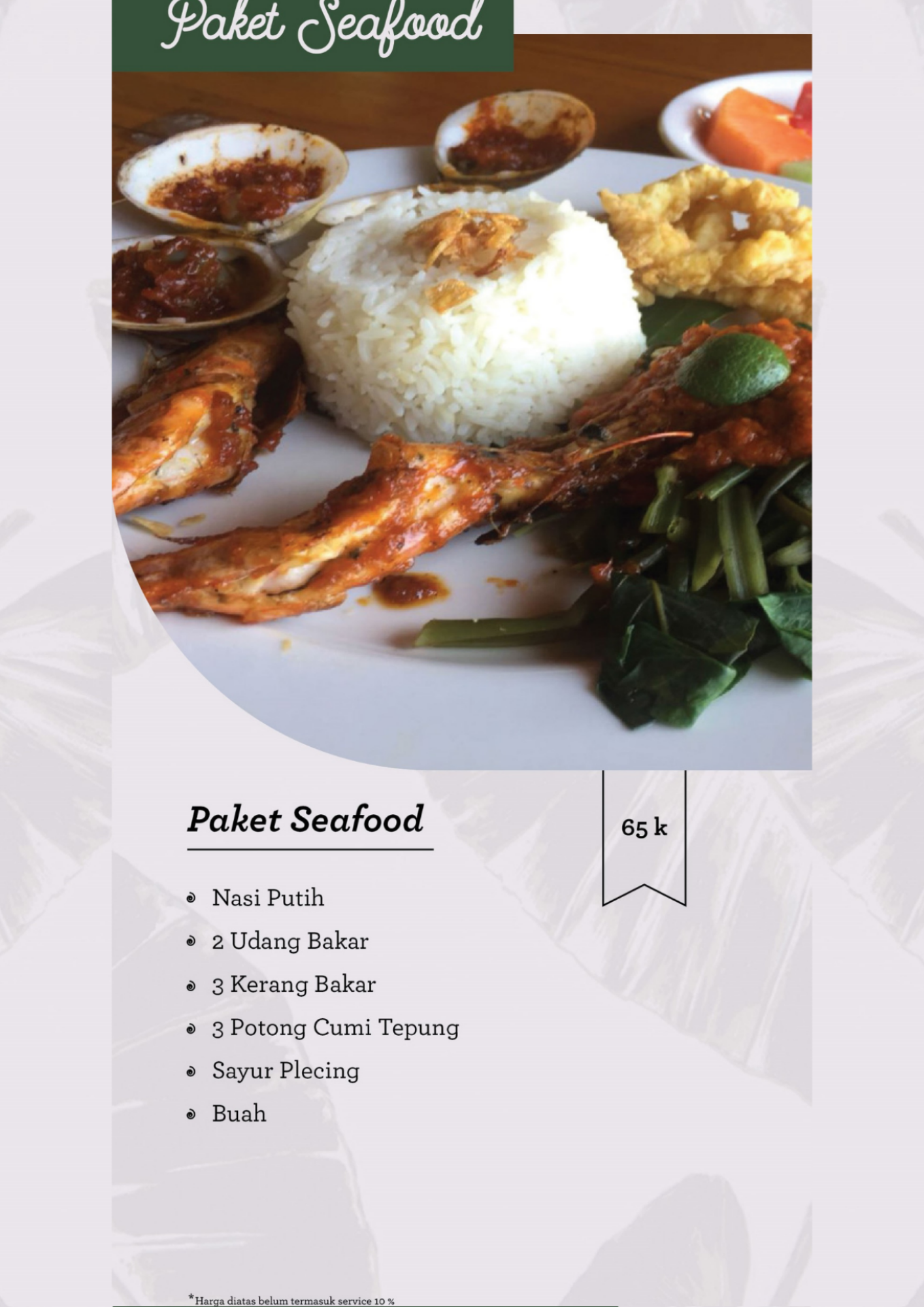 MENU WARUNG MAKAN ULAM ULAM