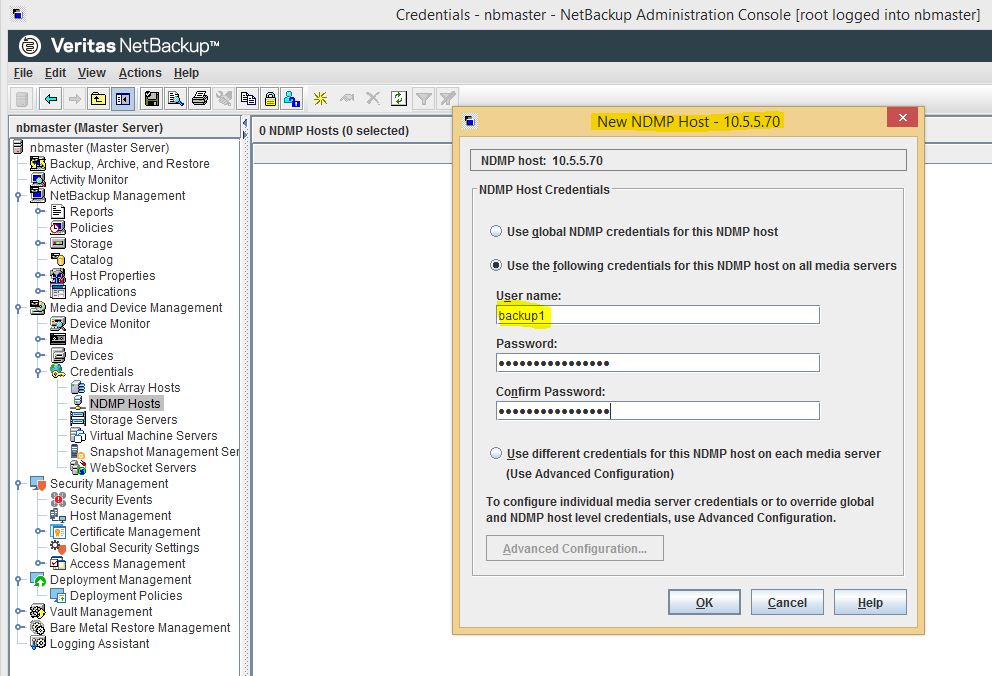 Remote Infrastructure Management: NetBackup 8.1.2 NDMP Backup ...