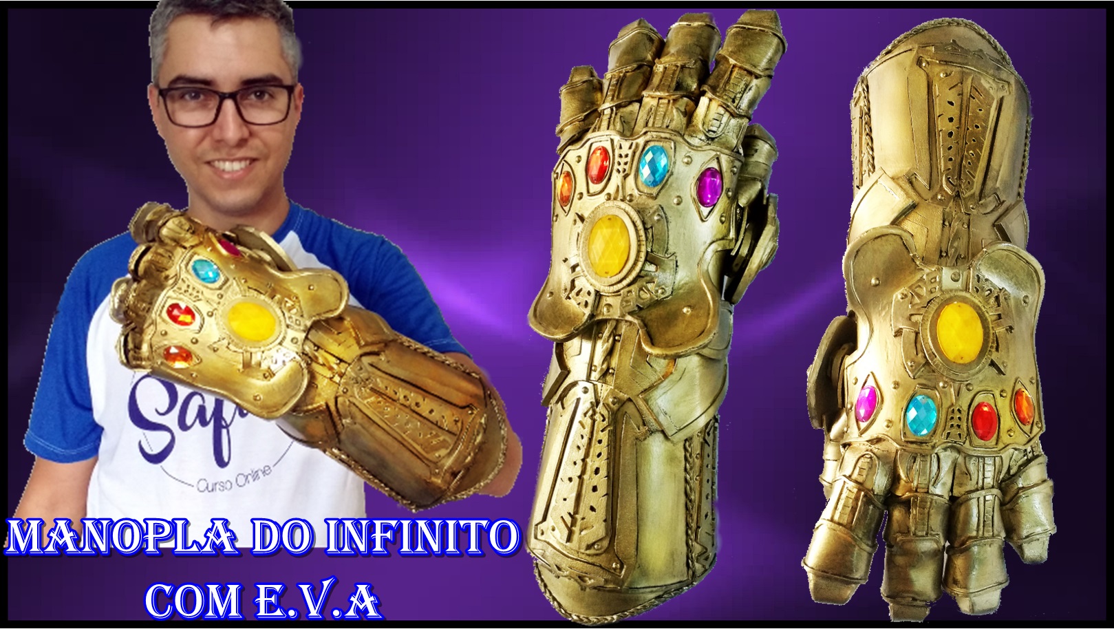 Arte Safira: Manopla do infinito com e.v.a tutorial bem simples