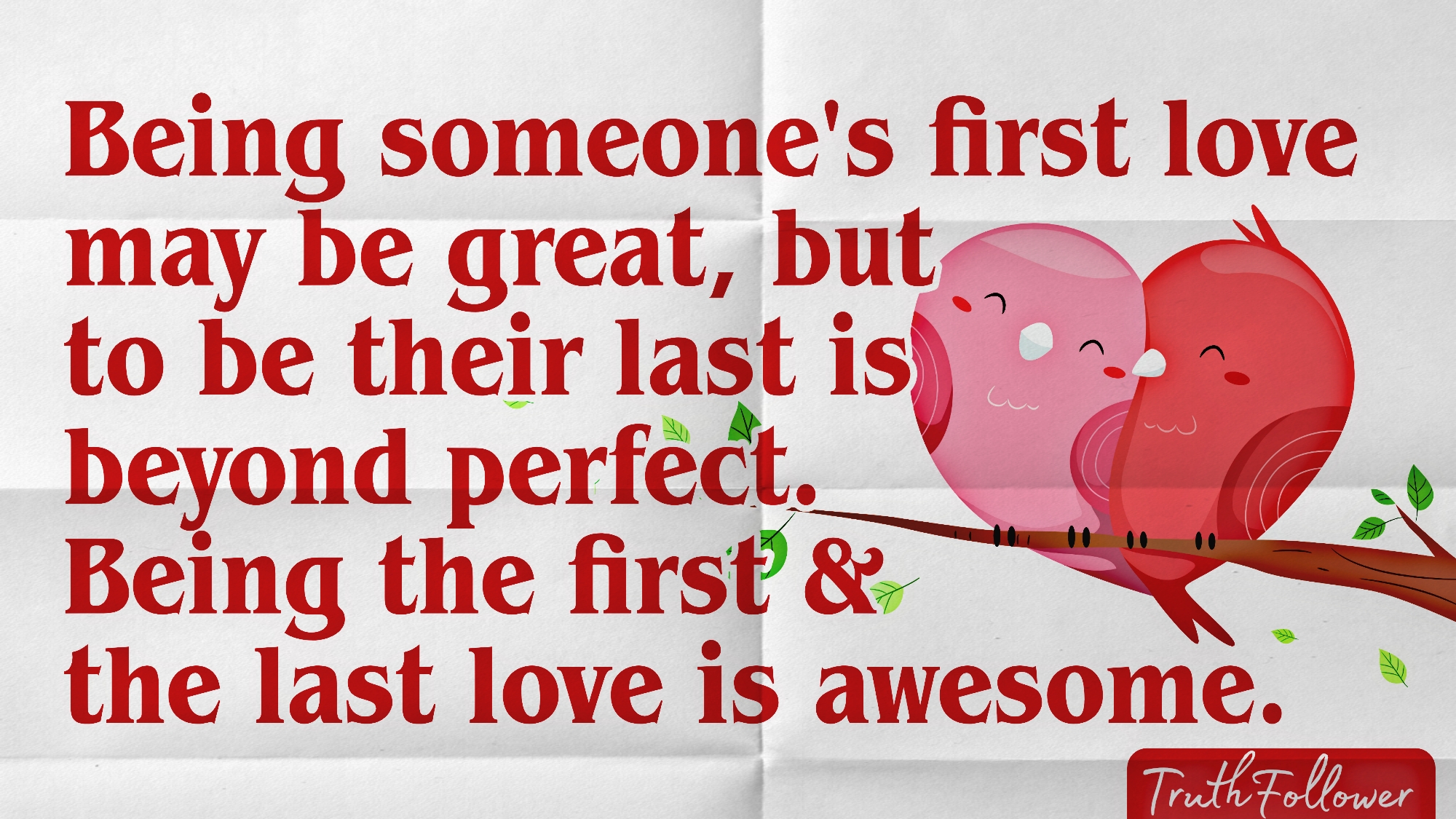 Being Someone's First Love