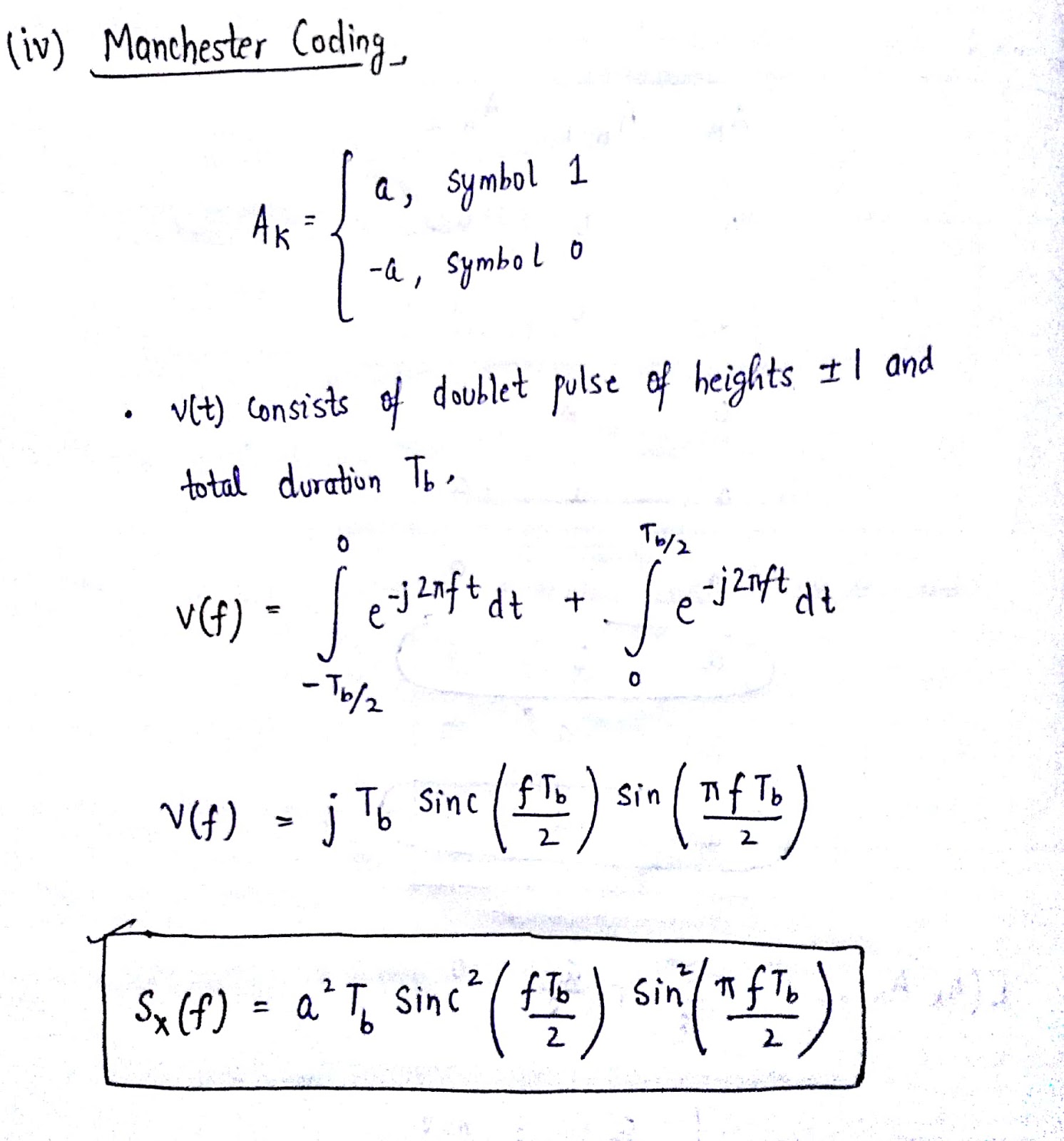 Line Coding PSD - (ECE-4001)