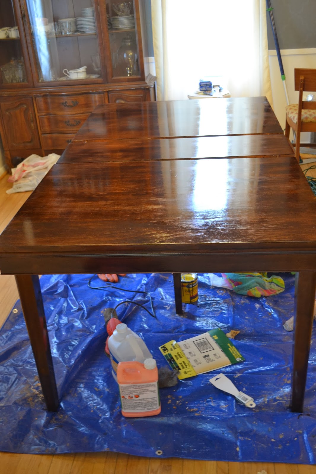 Our House in the Middle of Our Street: Refinishing a Dining Table