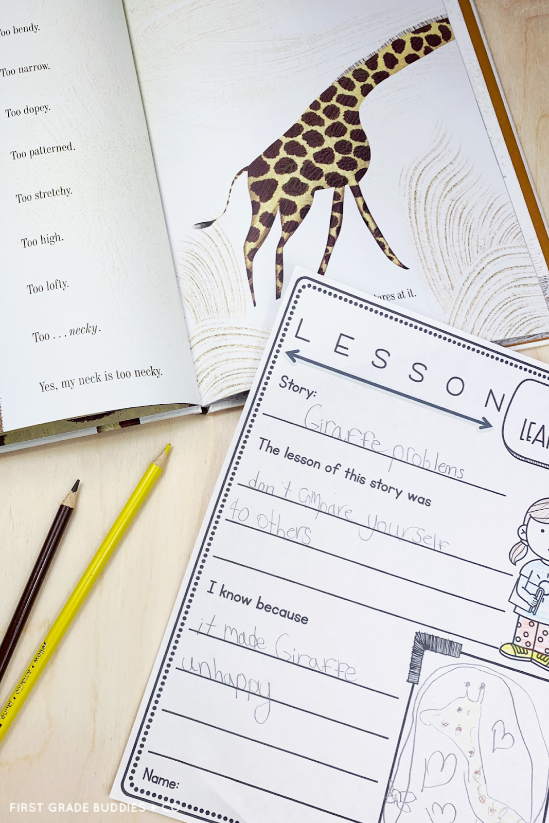 Reading Comprehension Response Sheets for ANY BOOK! | First Grade Buddies