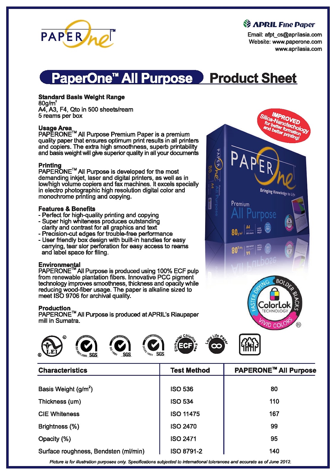 Bulk Deal Sg: PaperOne Blue All Purpose Office Paper A4 80gsm 500 ...