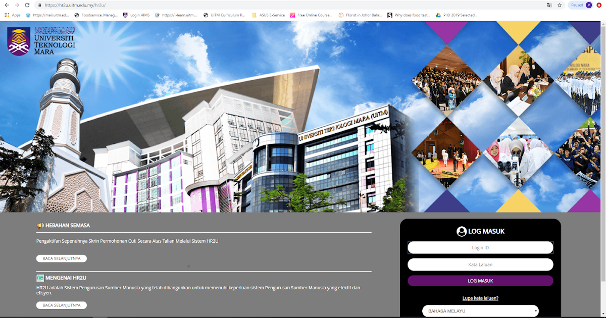 MEMOHON CUTI STAFF UITM - APPLY CUTI UITM STAF - LEAVE APPLICATION FOR UITM