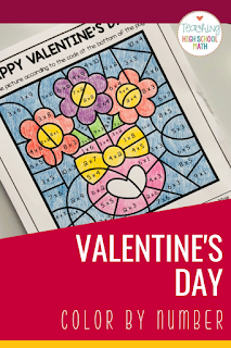Valentine Multiplication Color By Number | Teaching High School Math