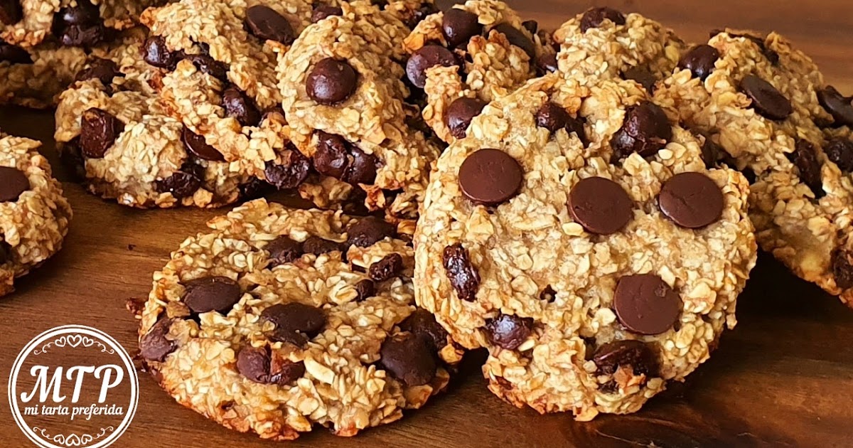 Galletas De Avena Plátano Y Chocolate