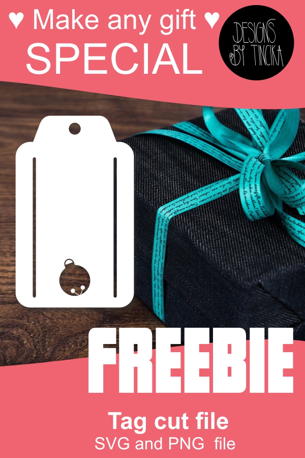 Christmas tag cut file FREEBIE!