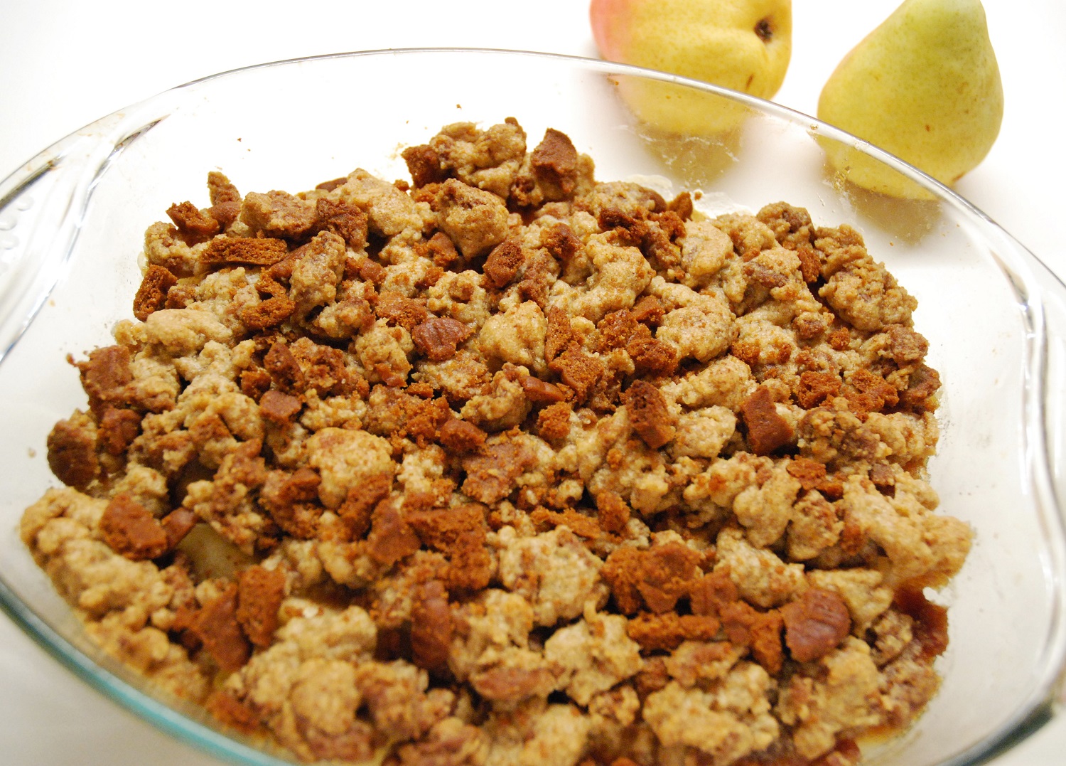 Crumble de poires au speculoos