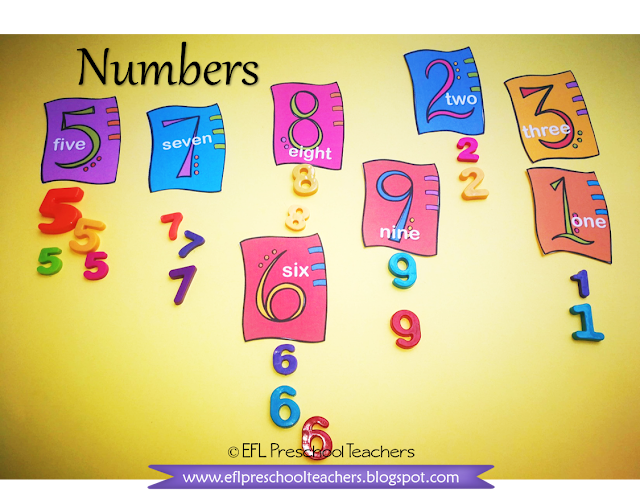 ESL/EFL Preschool Teachers: Numbers Theme Cutouts and Games for ...