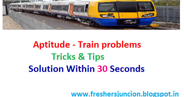 Tricks & Tips To Solve Any Type Of Train Problems Questions Within 30 ...